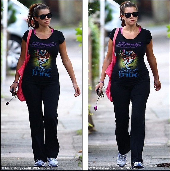 Blooming beautiful! Imogen Thomas debuts her baby bump after revealing ...