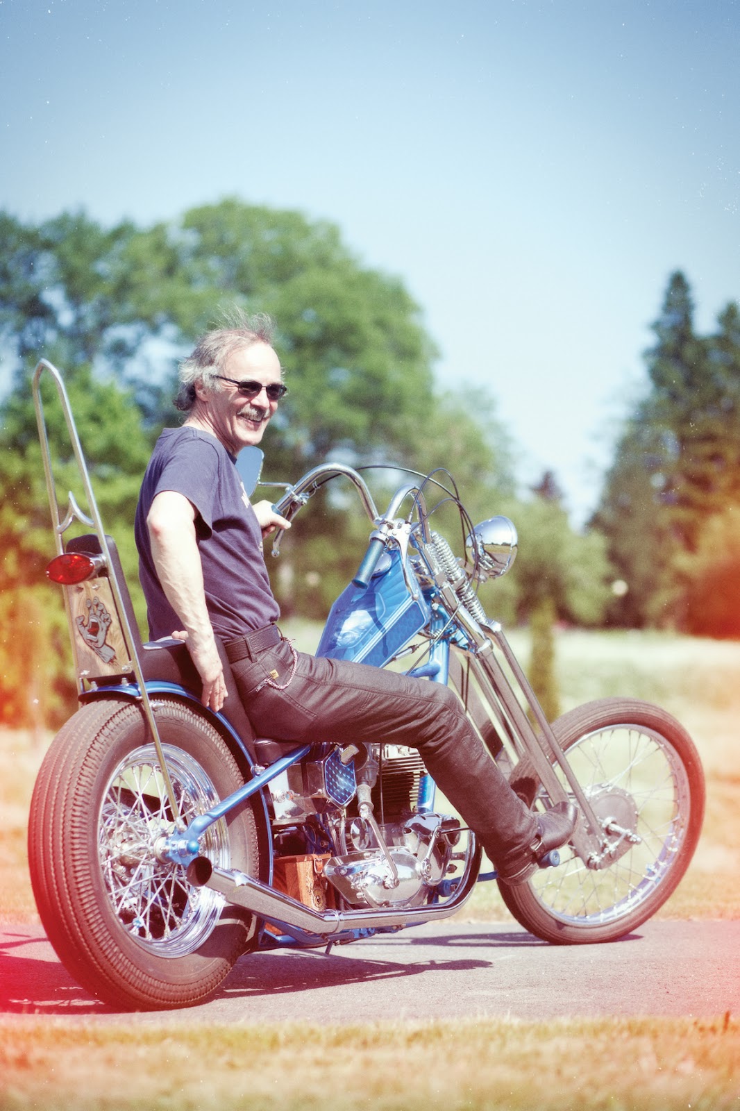 stuff i do for living: janne's triumph chopper.