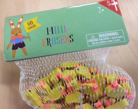 Target Addict: Fab Find: Dollar Spot Mini-Erasers