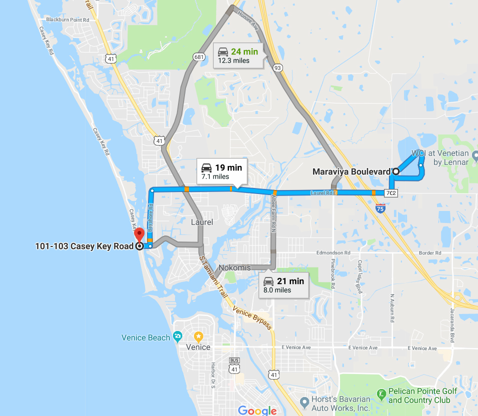 Distance to the Beach | Palmer Ranch | Sarasota FL