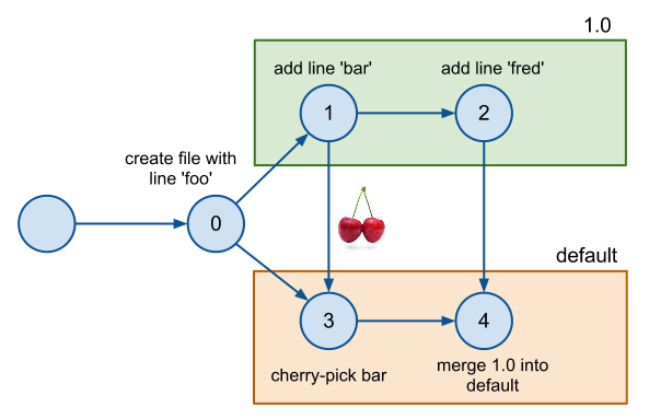 Mercurial Cherry-Picking: Branches vs Clones