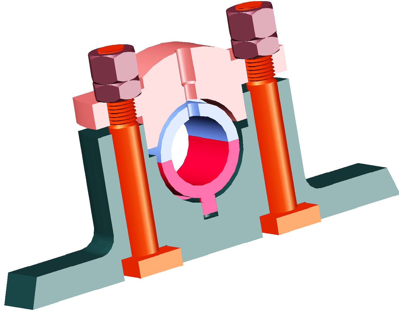 Machine Drawing: Plummer Block- incomplete version