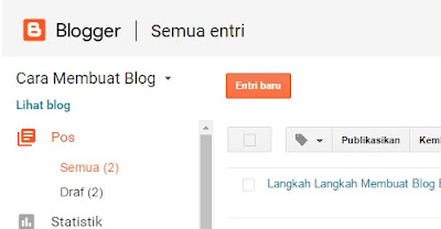 Langkah Langkah Membuat Blog Beserta Gambarnya - Cara Membuat Blog