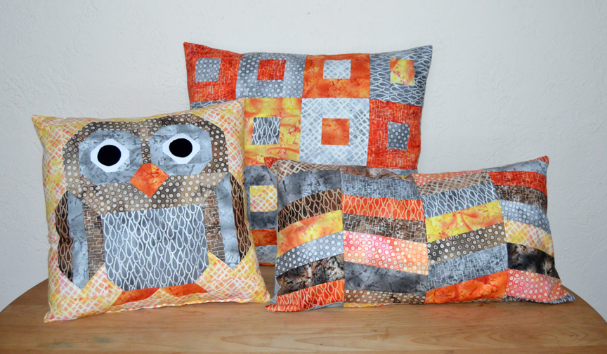 Inspired by Fabric: Freeform 2: Fire & Ice Pillow Tutorial