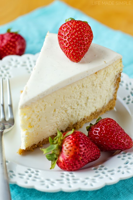 Good Cake Food Perfect New York Cheesecake Recipe