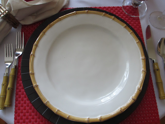 Table for One: Bamboo and Parrot Table