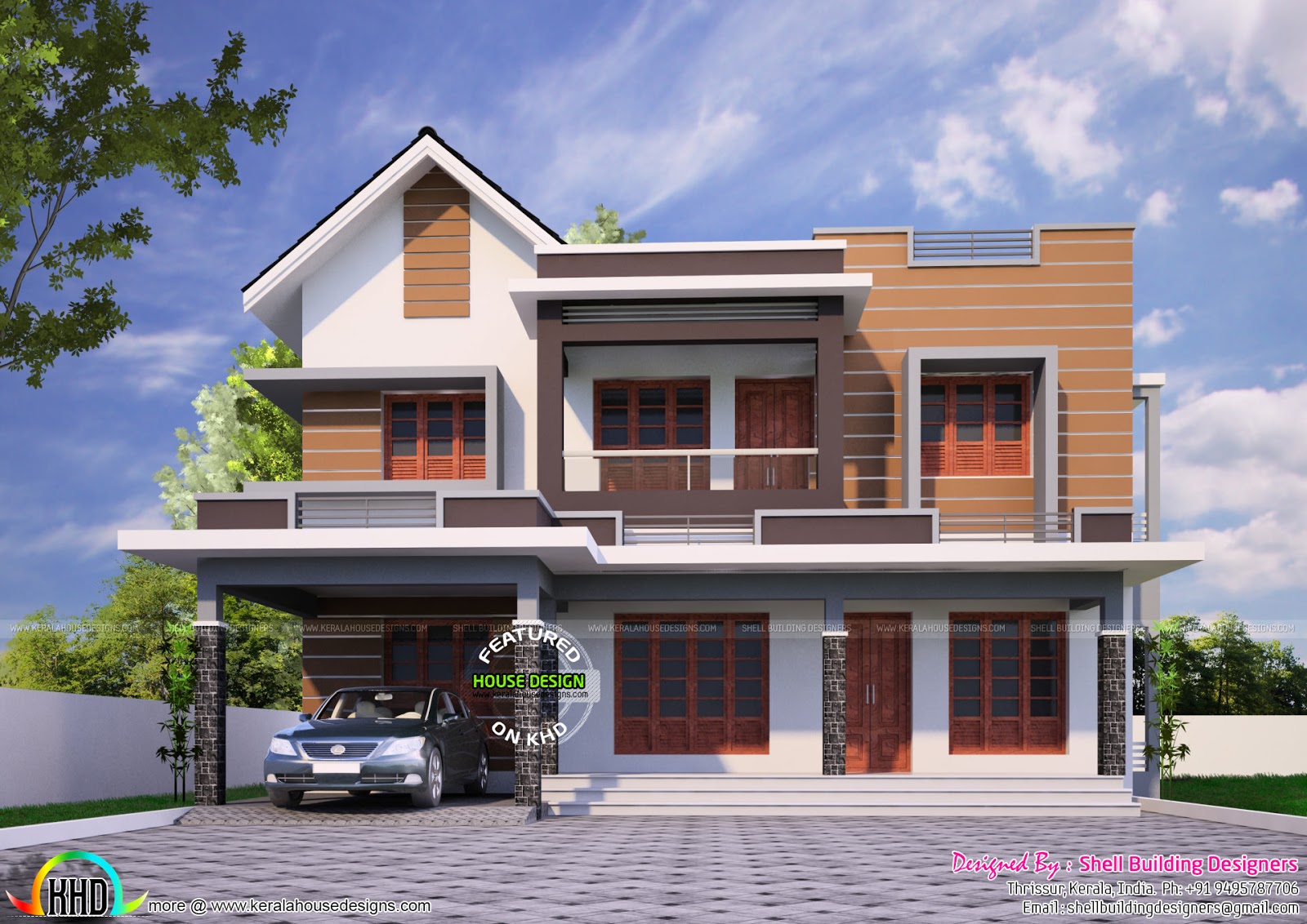2085 square feet double storied house - Kerala Home Design and Floor ...