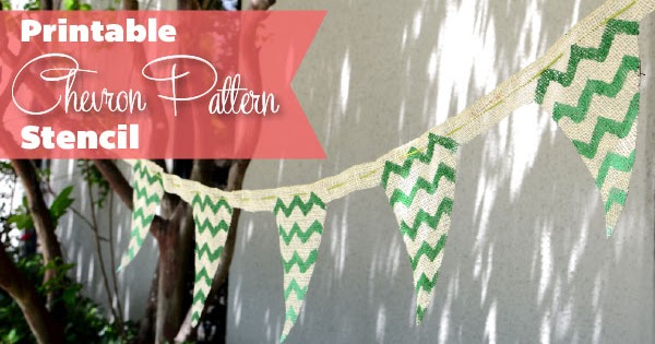 Party Ideas by Mardi Gras Outlet: Chevron Pattern Stencil: Free Printable