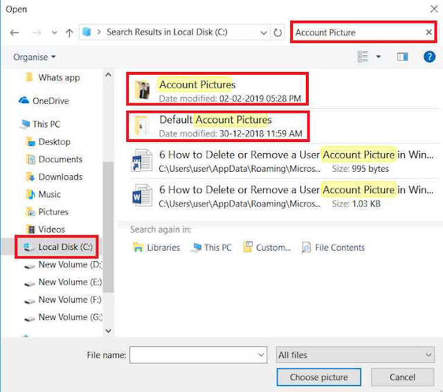 How to Change or Remove a User Account Picture in Windows 10