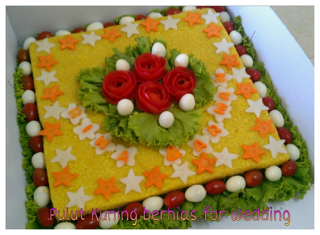 Pulut Kuning Berhias for wedding