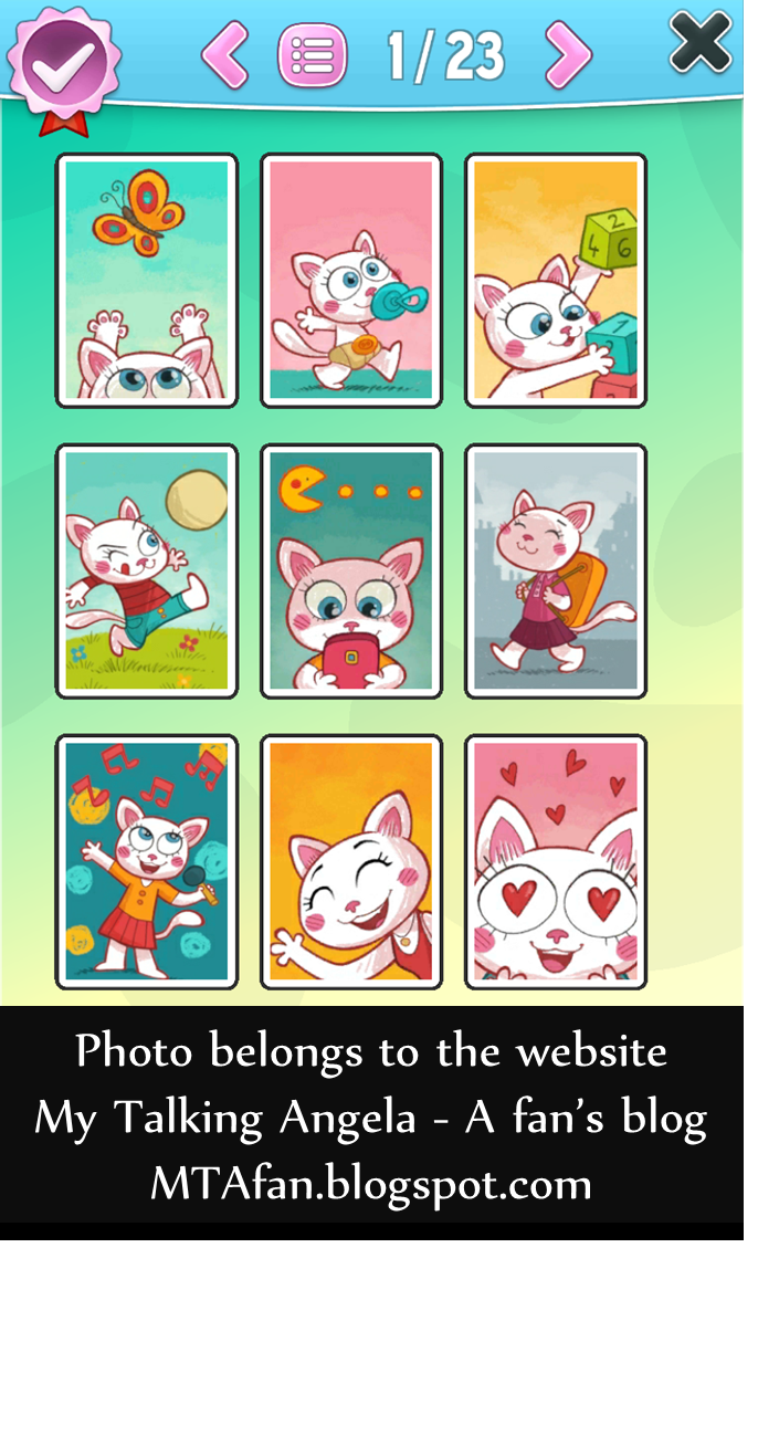 My Talking Angela - A Fan's Blog: Stickers Collection