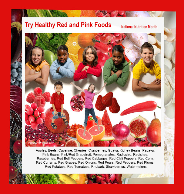 Dietitians Online Blog: Try Healthy Red and Pink Foods