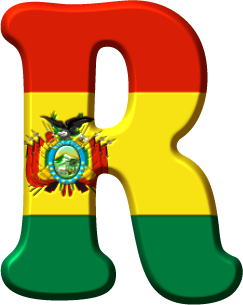 Alfabeto con la Bandera de Bolivia. - Oh my Alfabetos!