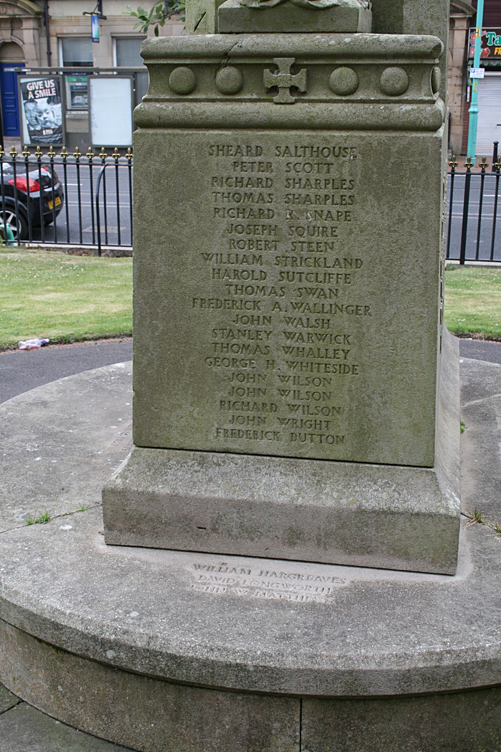 Memorials: Fleetwood, St Peter's memorial
