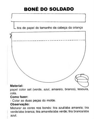Molde do Boné do Soldado