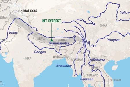 Irrawaddy And Mekong River Map