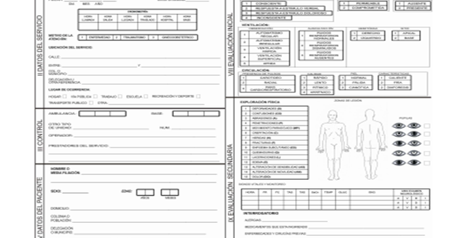 TÉCNICAS DE EMERGENCIA: FORMATO PARA EL REGISTRO DE LA ATENCIÓN ...