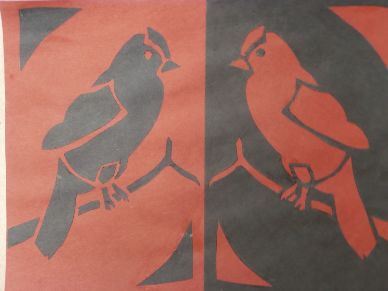 Mr. MintArt: Positive and Negative Space Papercut Lesson