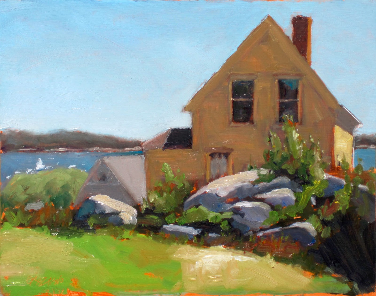 dan graziano art blog: an afternoon in Stonington, Maine