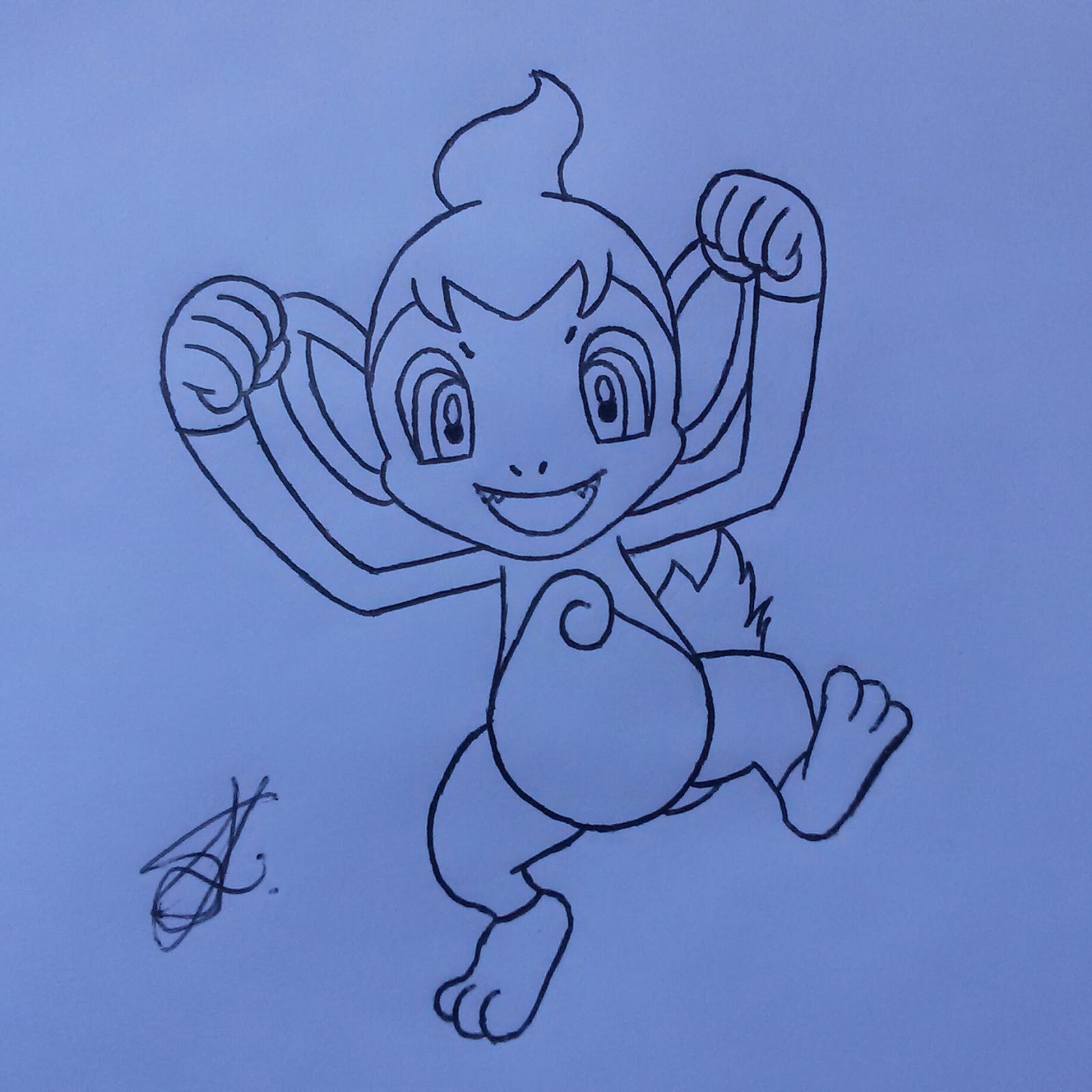 Tutorial de Desenho Chimchar