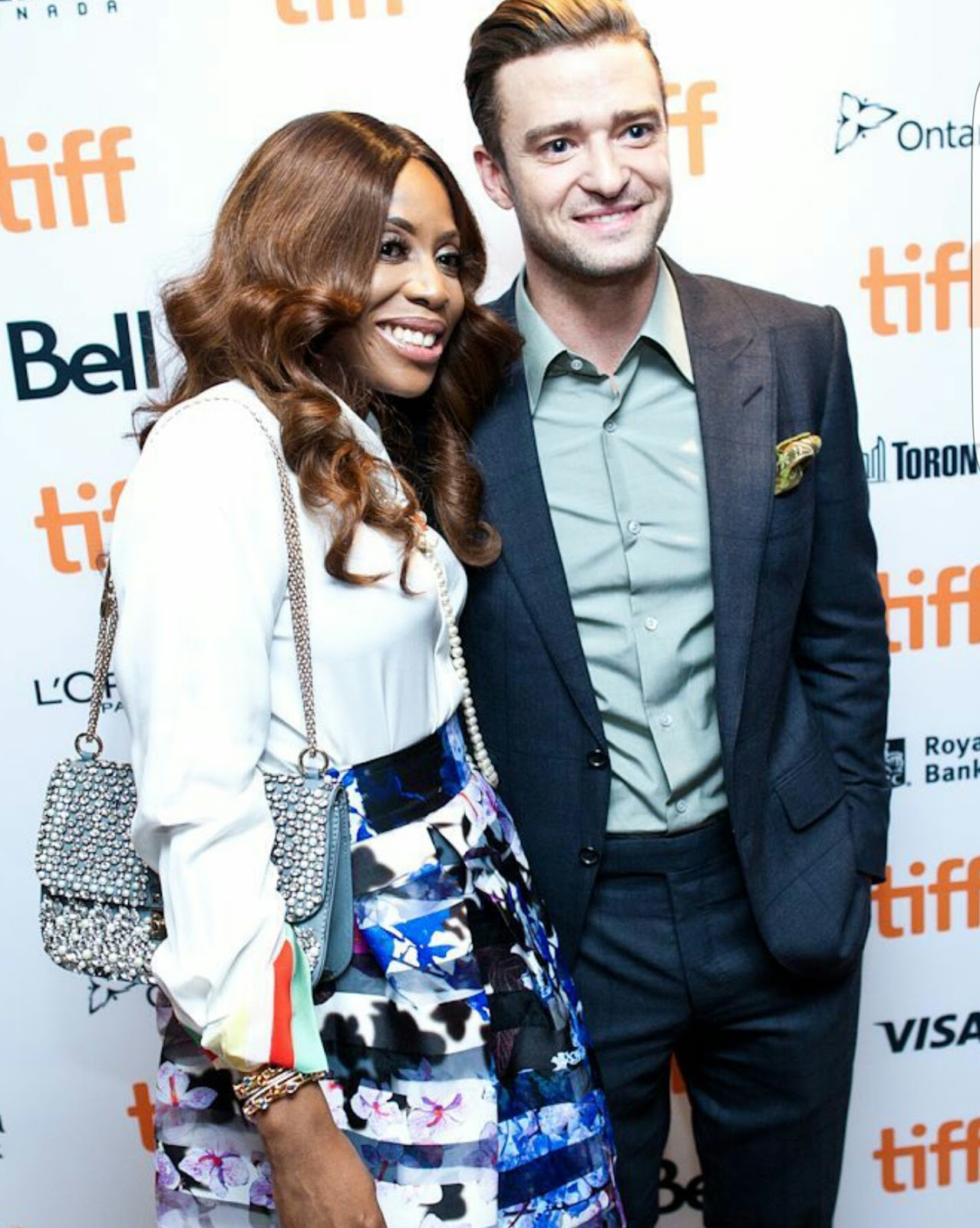 Mo Abudu meets Justin Timberlake and Mark Wahlberg at TIFF – AwomKenneth
