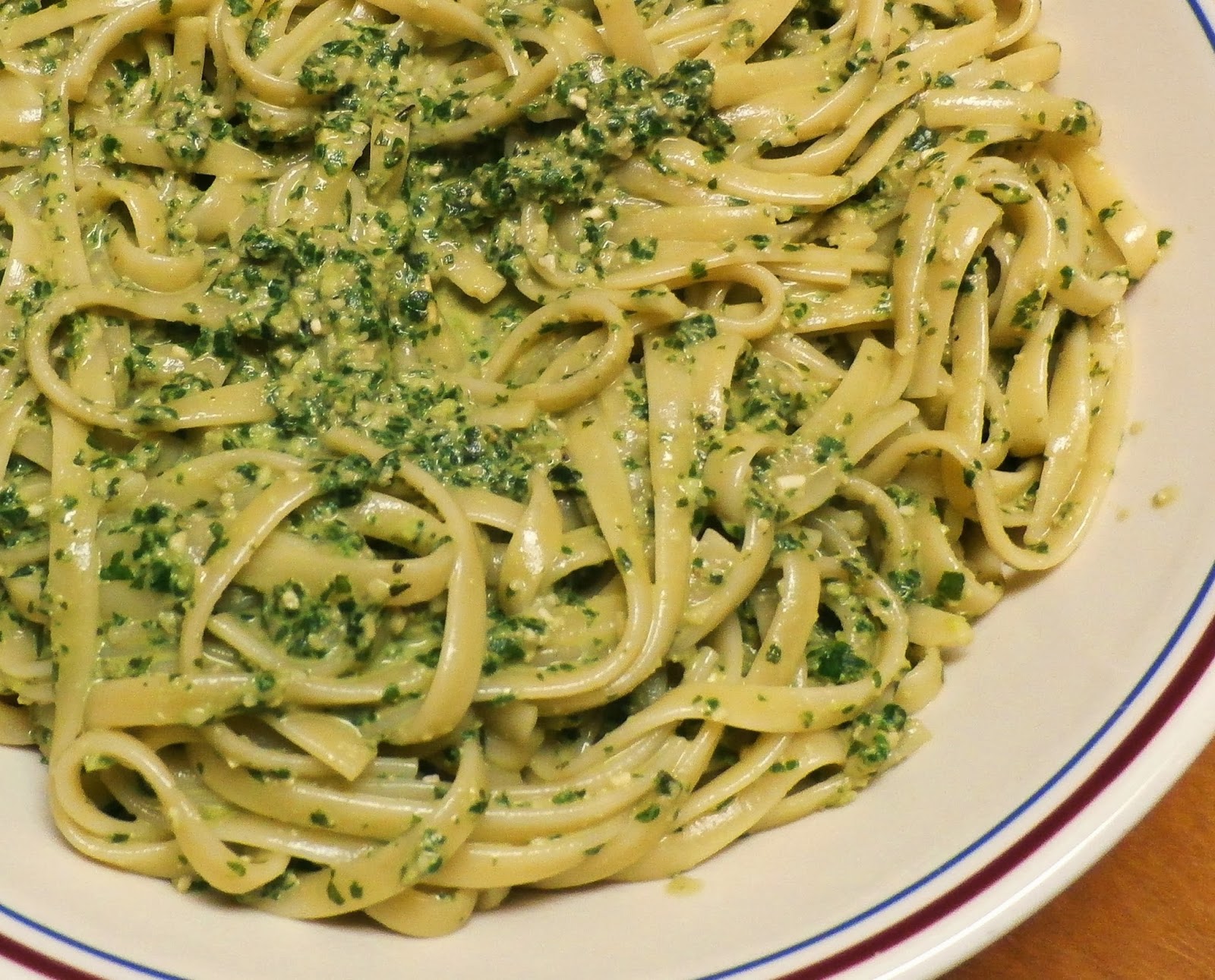 My Adventures Testing 1000 Vegan Recipes: Linguine With Ligurian Pesto