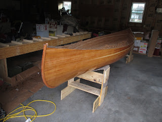 Backyard Excursions: Canoe Building: Fairing the inside of the Hull