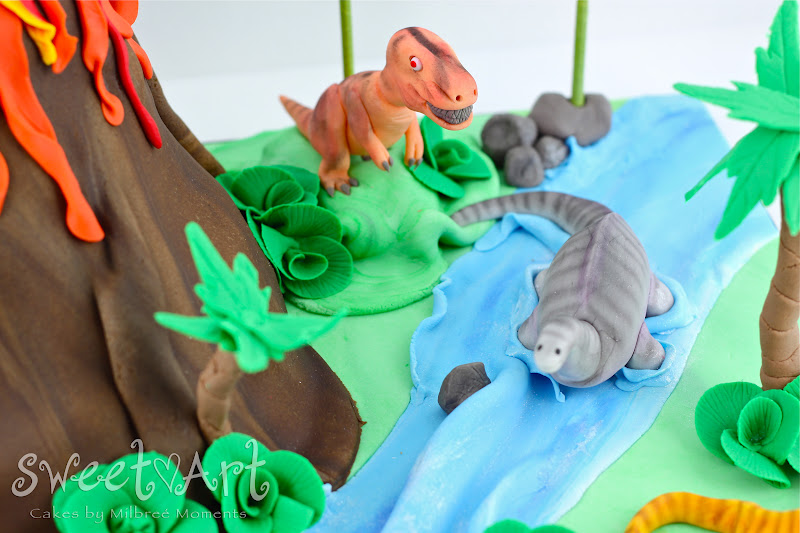 Sweet Art Cakes by Milbreé Moments: Dinosaur / Jurassic Themed Cake