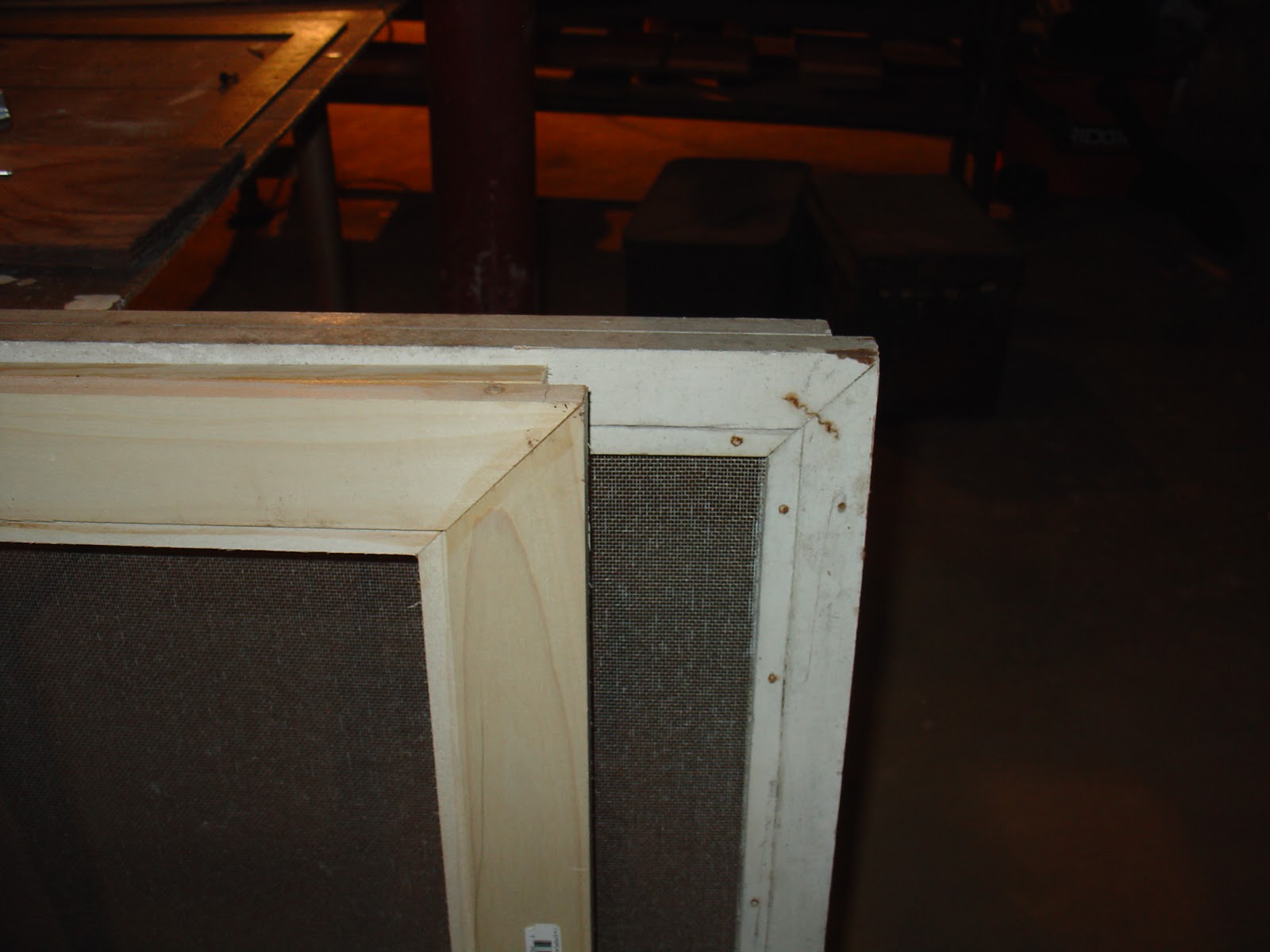 Life at Pugsley: How to make wood window screens 3: Original model