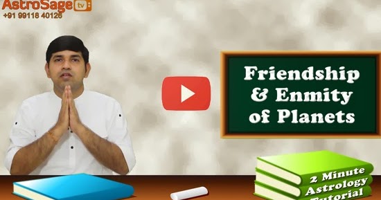 AstroSage TV: Friendship & Enmity of Planets: 2 Minute Tutorial