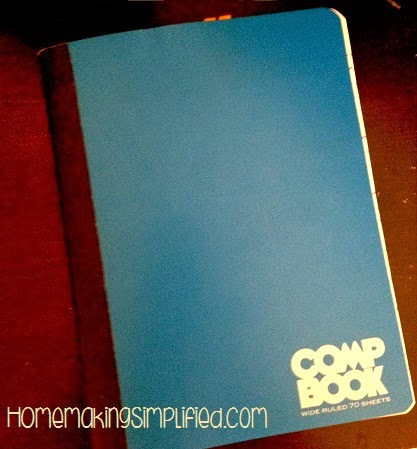 Homemaking Simplified: Simple Composition Book Cover