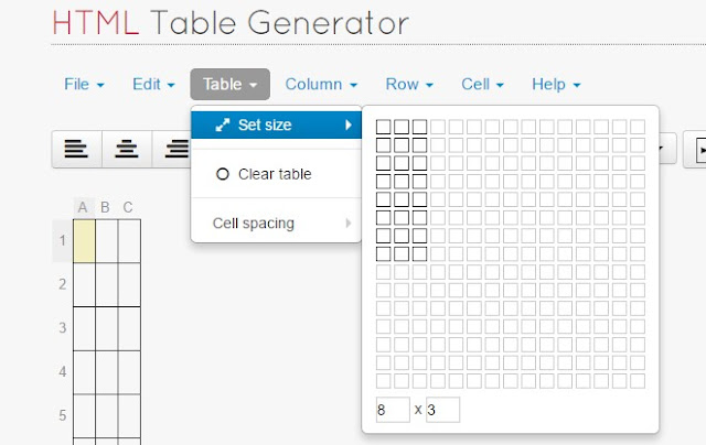 Cara Mudah Membuat Table HTML Secara Online - Celoti