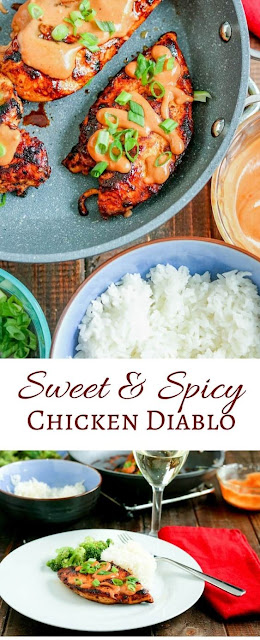 Spicy & Sweet Chicken Diablo - yummy and foodie