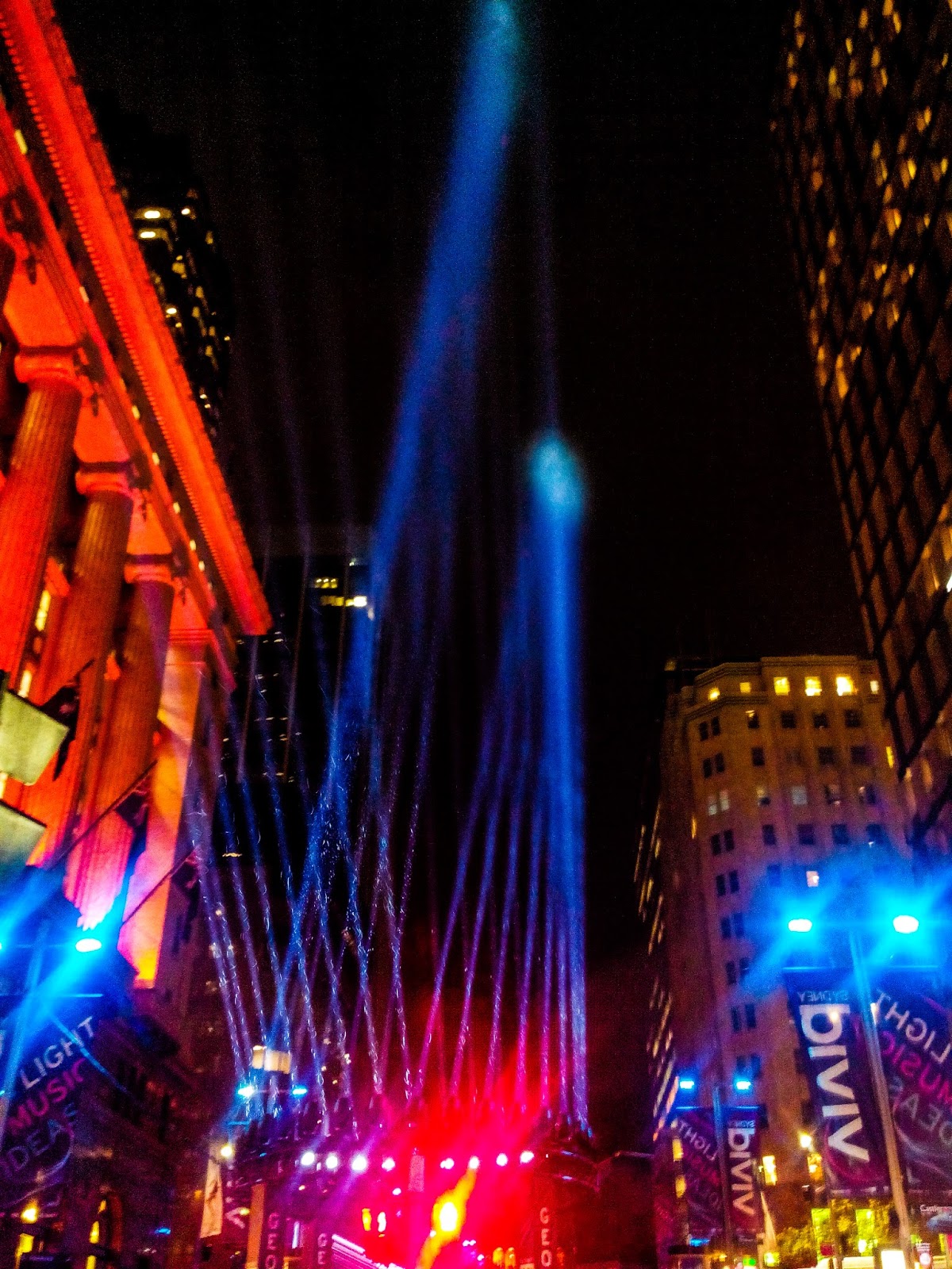 Vivid lights Sydney | Martin place | Australia