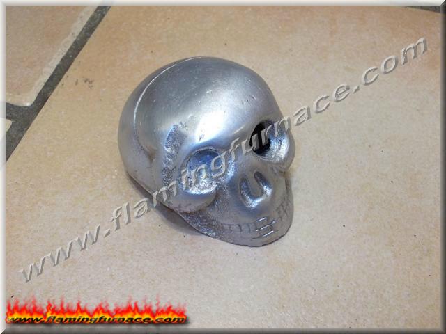 Small Aluminum Skull Sand Casting ~ Metal casting projects