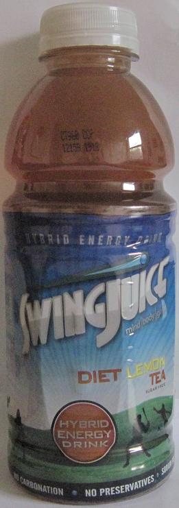 Caffeine King: Swing Juice Diet Lemon Tea Hybrid Energy Drink Review