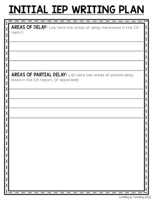IEP Writing Tips & Planning Pages | creating & teaching