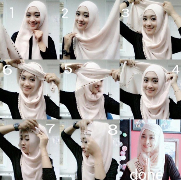 Aneka Tutorial Hijab Modern Gaul Masa Kini Terbaru