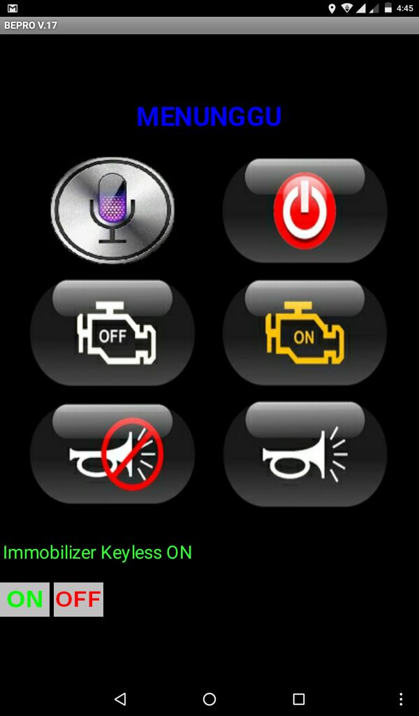 alarm motor remot android BEPRO, sensor sentuh, Smart key, flasher ...