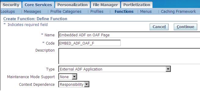 Oracle ADF : Embedding ADF Region into OAF Page Oracle ADF : Embedding ADF Region into OAF Page