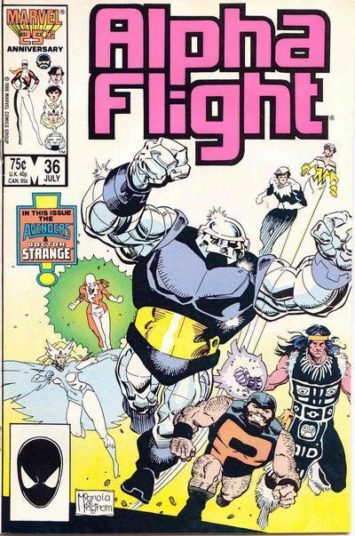 Adorkification: Puck Part 32: Alpha Flight #36 (July, 1986)