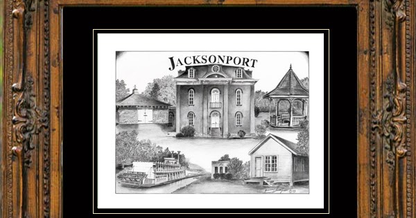 Hometown Drawings: Jacksonport, Arkansas Drawing