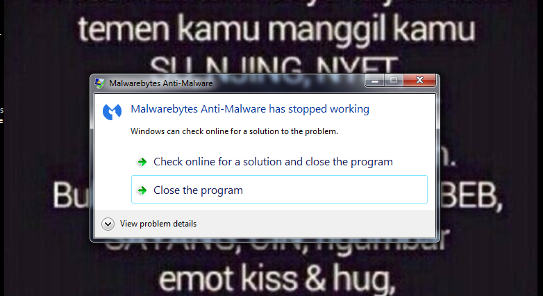 MENGATASI PROGRAM YANG SERING CRASH PADA WINDOWS 7 | De Prominence