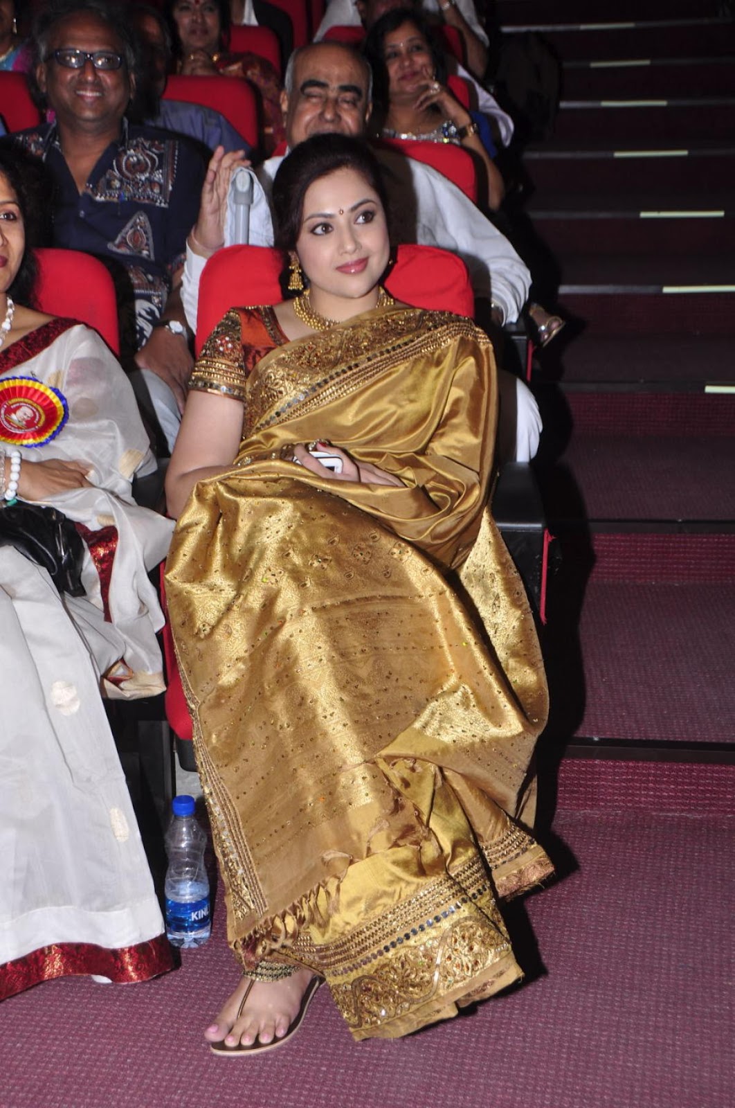 LATEST MOVIE MASALA: Meena in Silk Saree At an Event Pictures