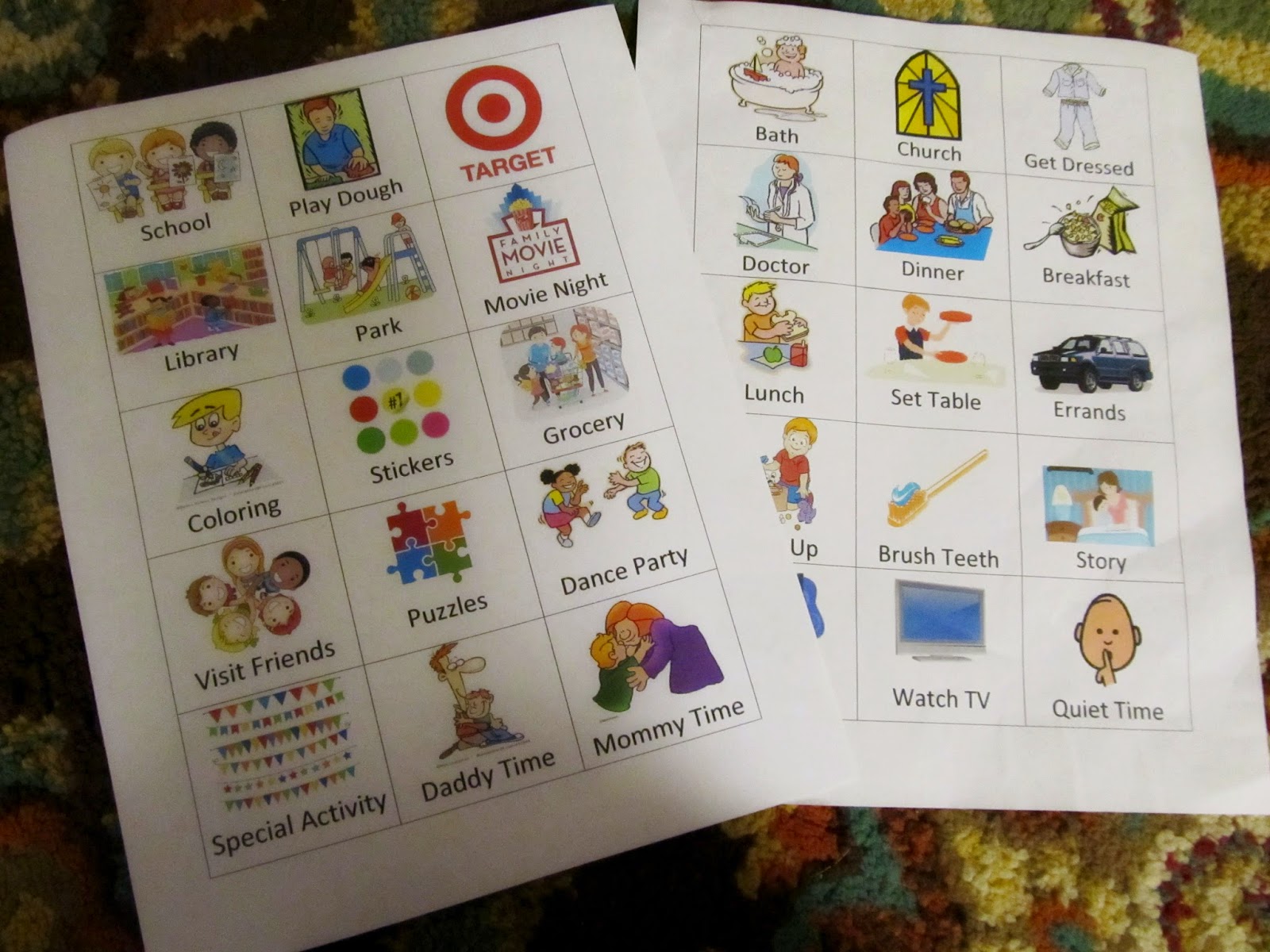 Raising Rocket Boy: Visual Schedule Time!