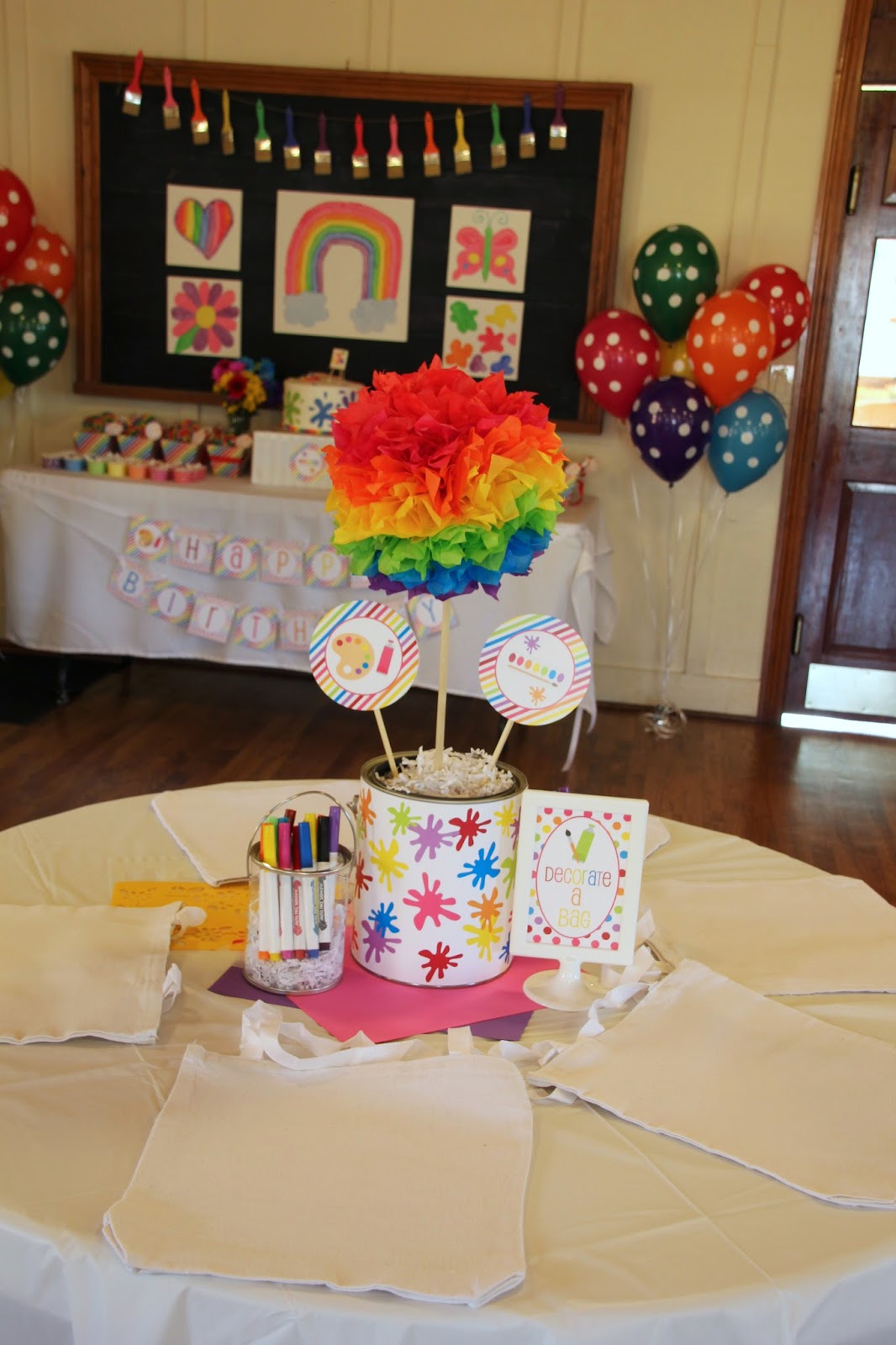 5M Creations: Rainbow Art Party