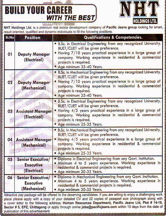 All Newspaper Jobs: NHT Holdings Ltd. Post: Deputy Manager, Asst ...