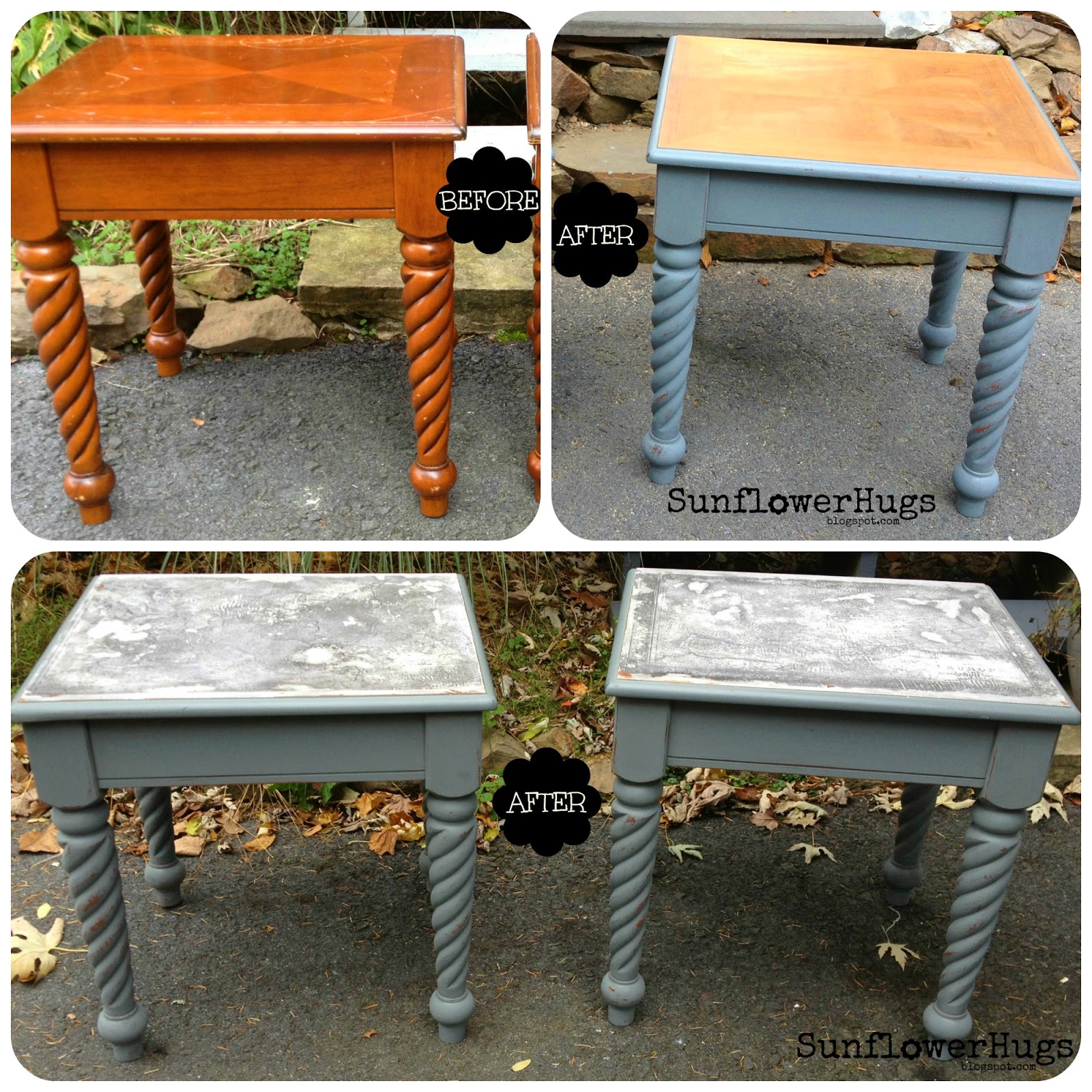 SunflowerHugs: Twisted Leg Tables