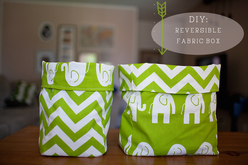 TELL: DIY Reversible Fabric Box