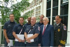 Gaylord Employees and PGFD Personnel Awarded and Meet Victim They Saved